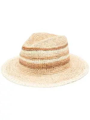 Manebí Woven Wicker Sun Hat - Neutrals