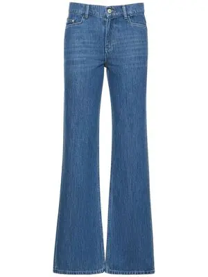 WANDLER Low-Rise Straight Jeans - Blue