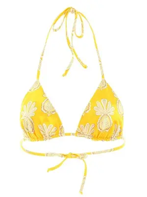 La DoubleJ Reverisble Triangle Bikini Top - Yellow