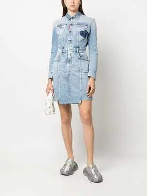 Dsquared2 Button-up Denim Shirt Dress