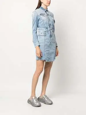 Dsquared2 Button-up Denim Shirt Dress