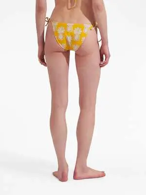 La DoubleJ Pineapple-print Bikini Bottoms