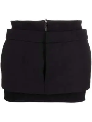 Off-White Ribbed-band Mini Skirt