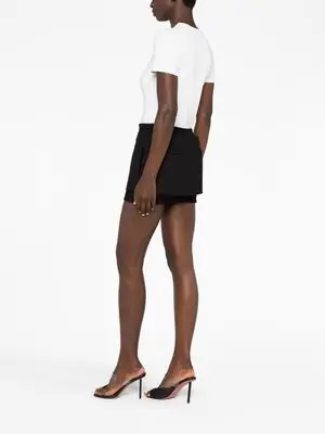 Off-White Ribbed-band Mini Skirt