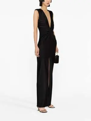 Amen Ruched-effect Maxi Dress