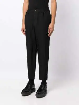 Comme Des Garçons Chevron-pattern Tapered Trousers