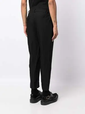 Comme Des Garçons Chevron-pattern Tapered Trousers