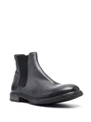 Moma Tronchetto Leather Chelsea Boots - Grey
