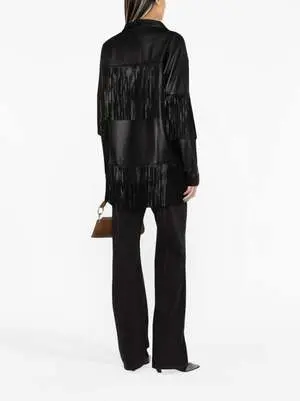 DANCASSAB Loretta Fringed Leather Jacket