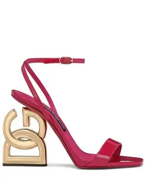 Dolce & Gabbana Keira 105mm Dg-heel Sandals - Red