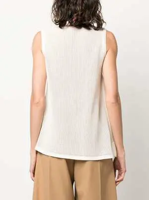 Viktor & Rolf Sleeveless Knit Top - Neutrals