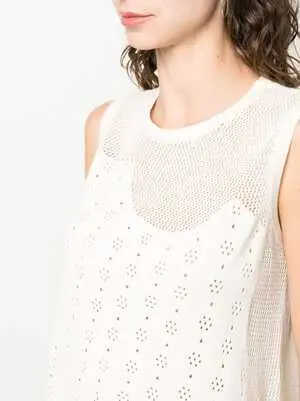 Viktor & Rolf Sleeveless Knit Top - Neutrals