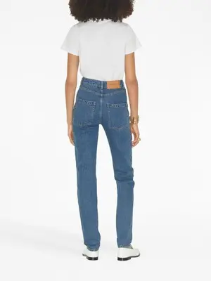 Burberry High-waisted Slim-fit Jeans