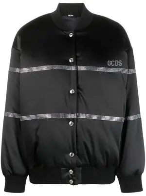 Gcds Bling Logo-embellished Bomber Jacket