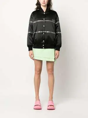 Gcds Bling Logo-embellished Bomber Jacket