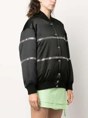 Gcds Bling Logo-embellished Bomber Jacket