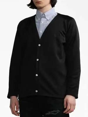 Needles Logo-embroidered Buttoned Cardigan - Black