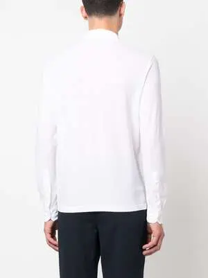 DELL'OGLIO Long-sleeve Cotton Polo Shirt