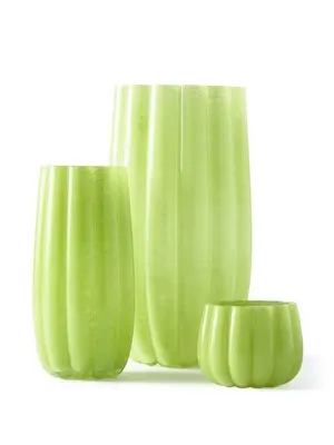 POLSPOTTEN Large Melon Glass Vase