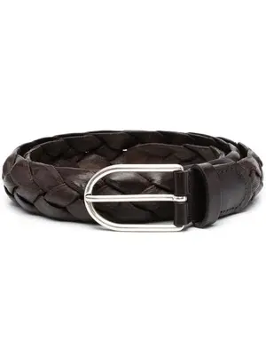 DELL'OGLIO Dell'oglio Woven Leather Belt