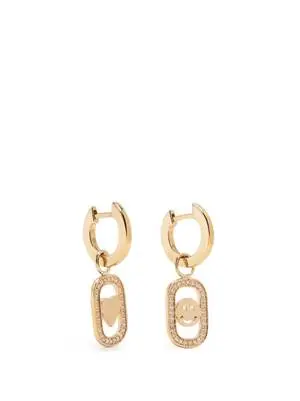 SYDNEY EVAN 14kt Yellow Icon Diamond Hoop Earrings - Gold