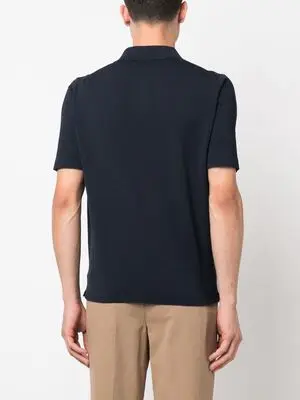 DELL'OGLIO Open-placket Cotton Polo Shirt