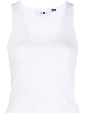 Gcds Sleeveless Jersey-knit Top