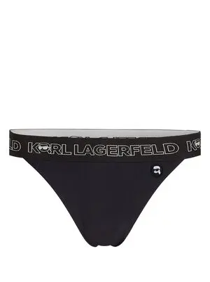 Karl Lagerfeld Ikon Bikini Bottom - Black