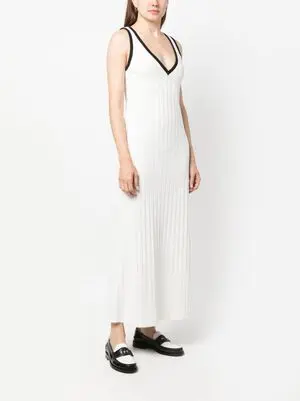 Viktor & Rolf Contrasting-trim Ribbed-knit Dress