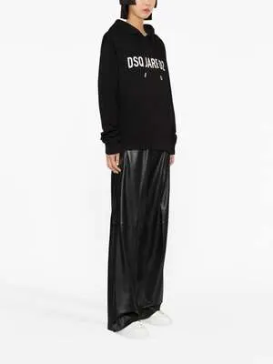 Dsquared2 Logo-print Cotton Hoodie - Black