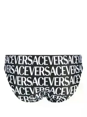 Versace Logo-print Drawstring Swimming Trunks