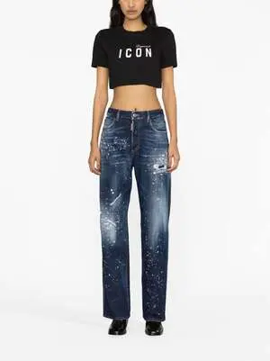 Dsquared2 Paint Splatter Denim Jeans