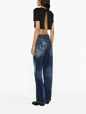 Dsquared2 Paint Splatter Denim Jeans