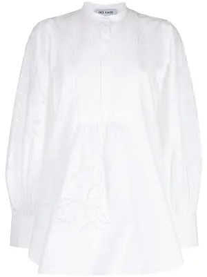 Dice Kayek Embroidered Cotton Blouse