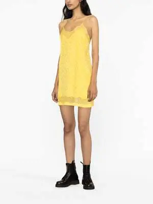 Zadig&Voltaire Lace-trimmed Leopard Jacquard Minidress