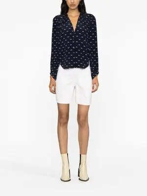 Zadig&Voltaire Graphic-print Long-sleeved Blouse