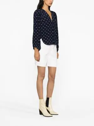 Zadig&Voltaire Graphic-print Long-sleeved Blouse