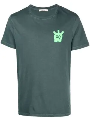 Zadig&Voltaire Tommy Skull Cotton T-shirt Green