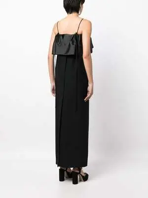 Dice Kayek Satin-finish Ruffled Maxi Dress
