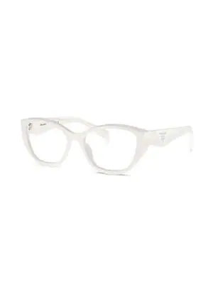Prada Cat-eye Frame Glasses - White