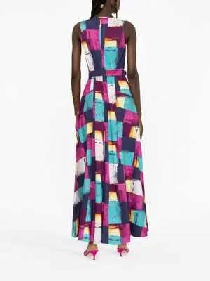 Diane Von Furstenberg Elliot Geometric-print Maxi Dress