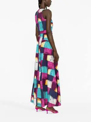Diane Von Furstenberg Elliot Geometric-print Maxi Dress