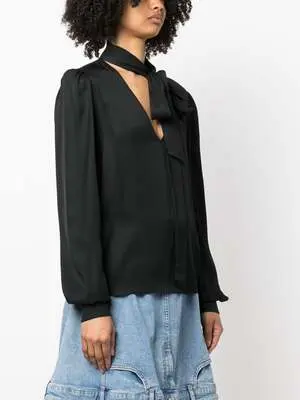 Moschino Pussy-bow Collar Blouse