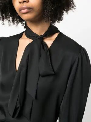 Moschino Pussy-bow Collar Blouse