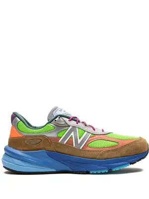 NEW BALANCE X Action Bronson 990 V6 Baklava Sneakers - Green