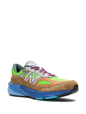 NEW BALANCE X Action Bronson 990 V6 Baklava Sneakers - Green