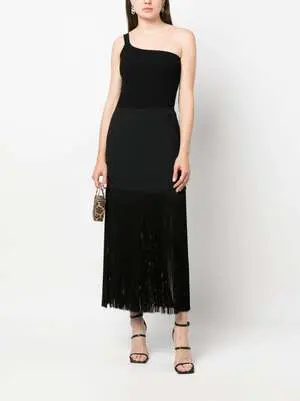 Michael Kors One-shoulder Ribbed-knit Bodysuit