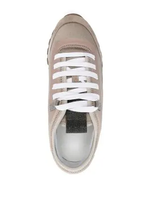 Brunello Cucinelli Monili-detail Suede Sneakers