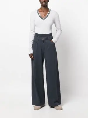 Brunello Cucinelli Multi-panel Wide-leg Trousers