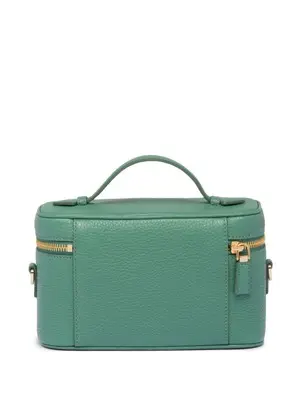 Prada Backpack Re Nylon Leather Mini Bag Prada Green In Leather